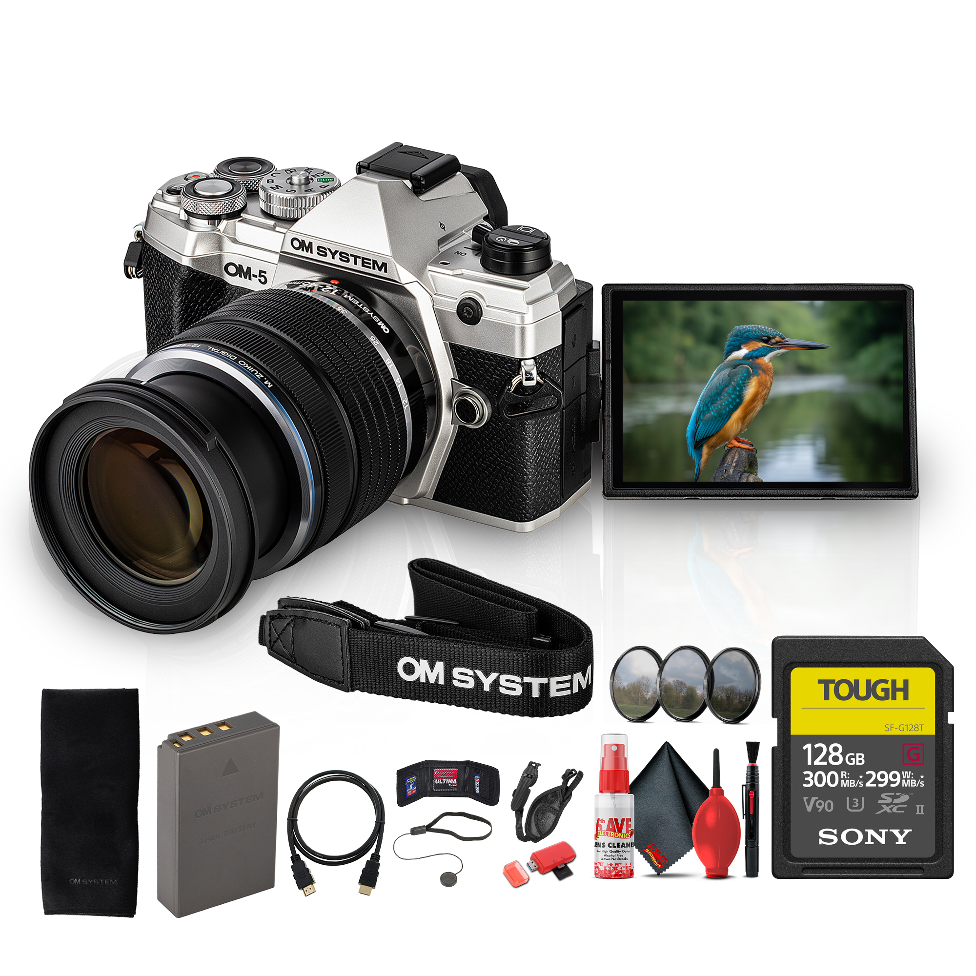 OM SYSTEM OM-5 Mirrorless Camera with 12-45mm f/4 PRO Lens Bundle ...