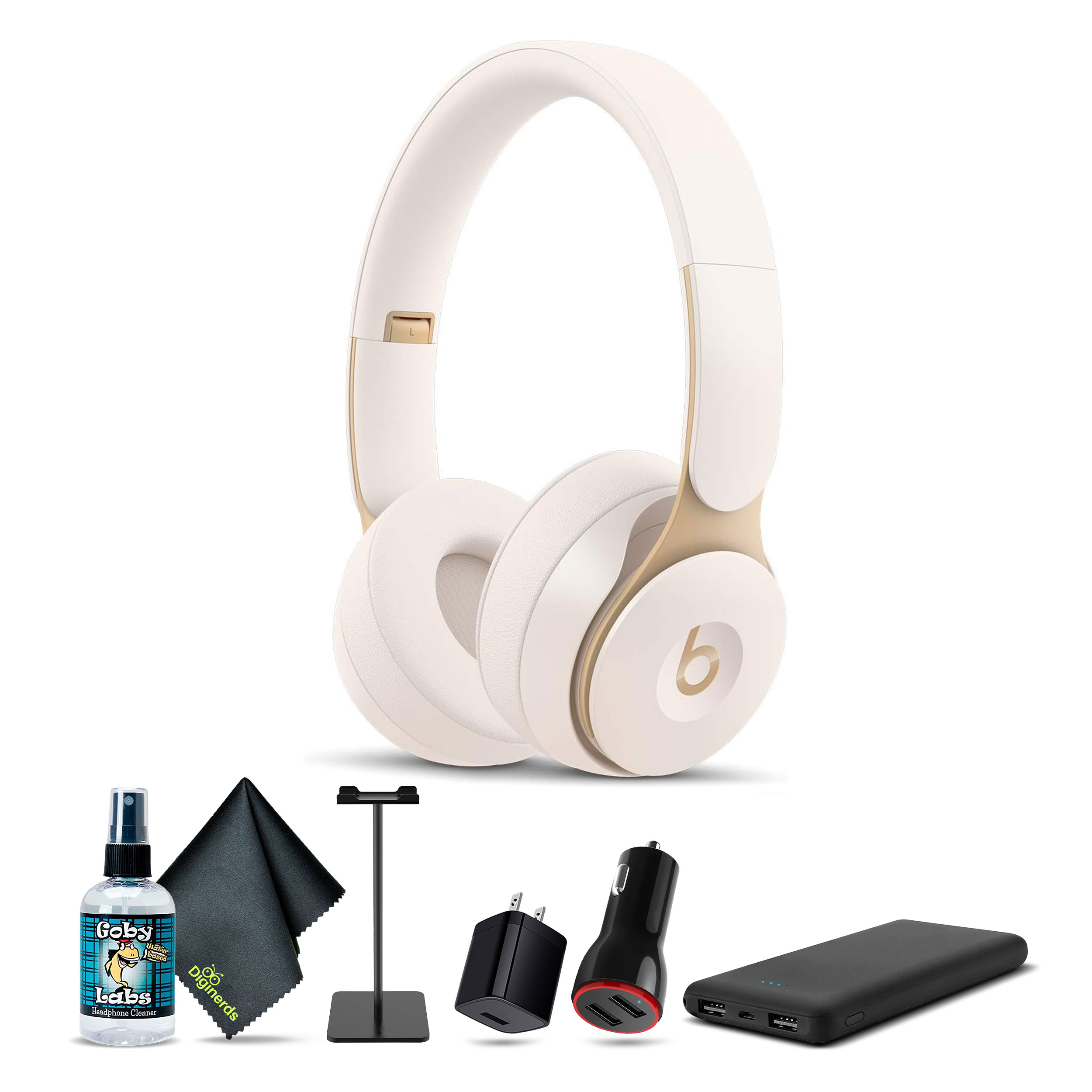 Beats Solo Pro Wireless Noise Cancelling On-Ear Headphones (Ivory ...